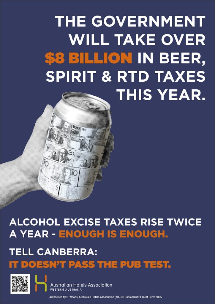 Alcohol tax — It doesn't pass the pub test! - Australian Hotels ...